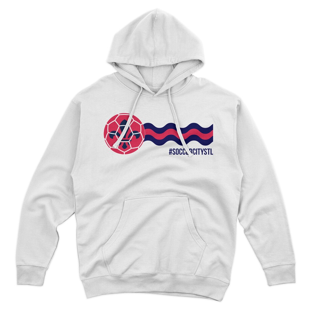 Saint Louis Soccer Hooded Sweatshirt City Fleur De Lis St Louis Soccer ...