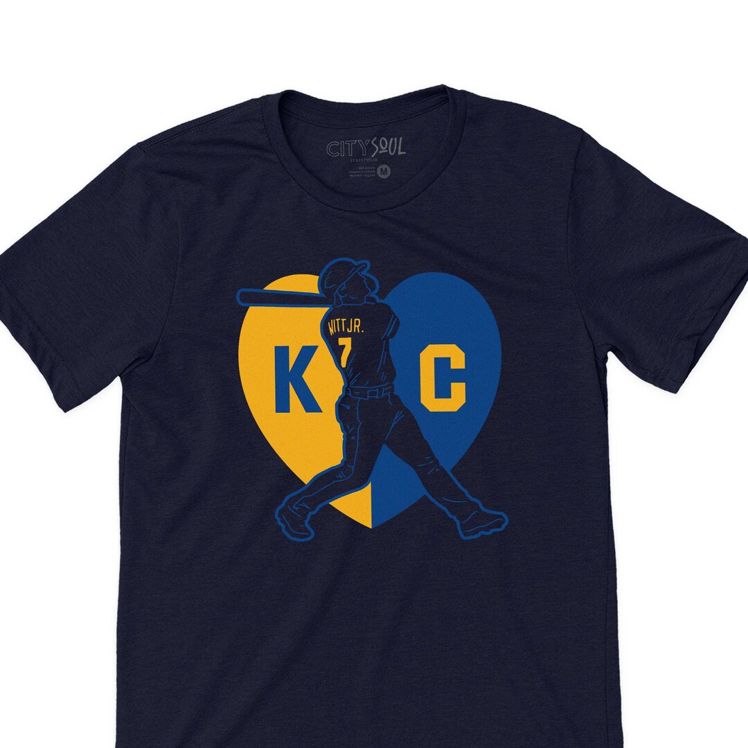 Kc Baseball Witt Jr Shirt Heart Kansas City Baseball Favorite Player ...