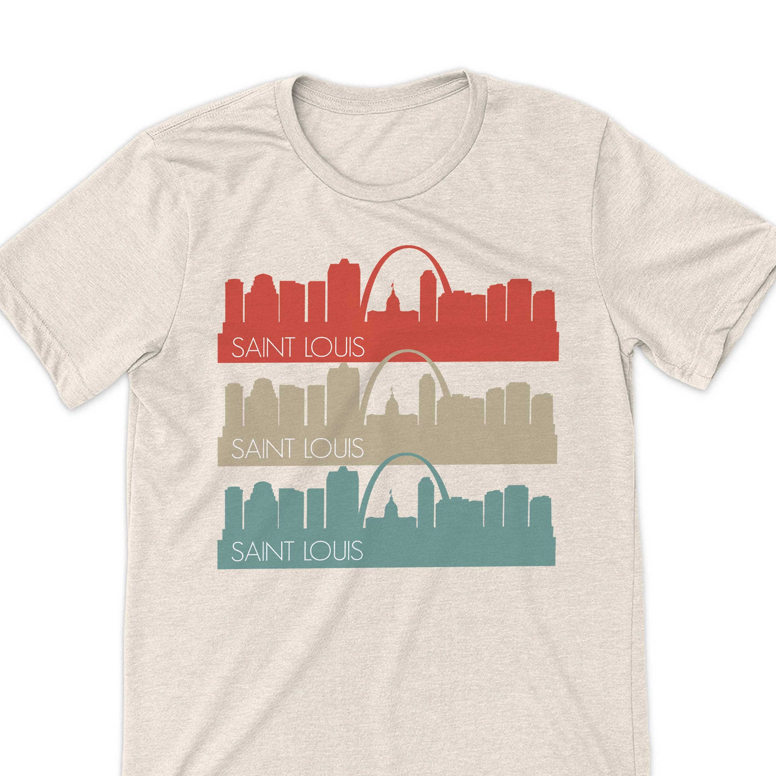 Saint Louis Shirt St. Louis Skyline Tshirt Saint Louis Arch - Etsy