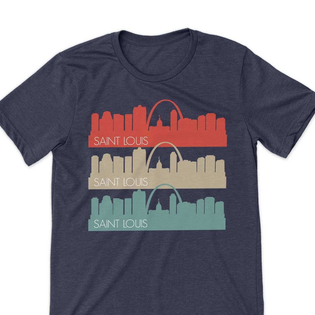 Saint Louis Shirt St. Louis Skyline Tshirt Saint Louis Arch Repeated ...