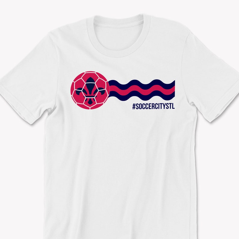 Soccer City Stl Shirt Saint Louis City Fleur De Lis Soccer - Etsy