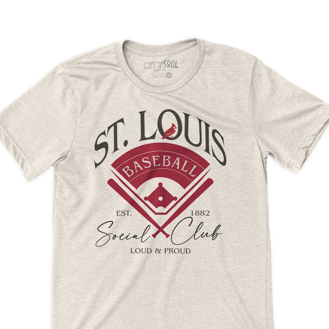 St. Louis Baseball Social Club Tee Classic Established 1882 Baseball ...