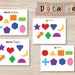 Busy Book Activity Printable Match the Shapes Toddler 18 - Etsy