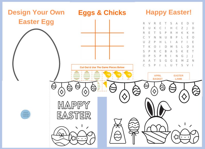 Easter Fun Printable Bundle - Etsy