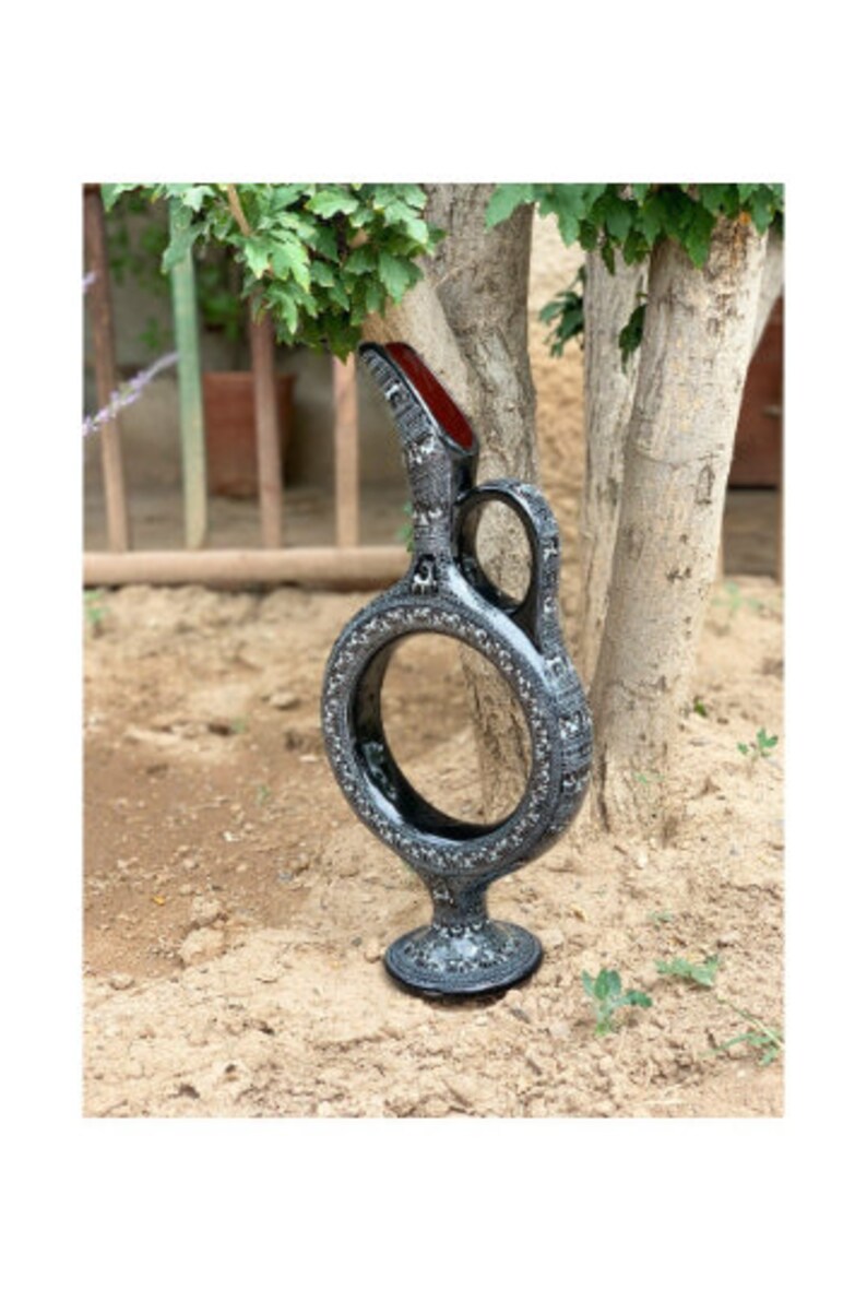 Traditional Wine Decanter, Ceramic Decanter, Handcrafted, Red Clay Wine ...