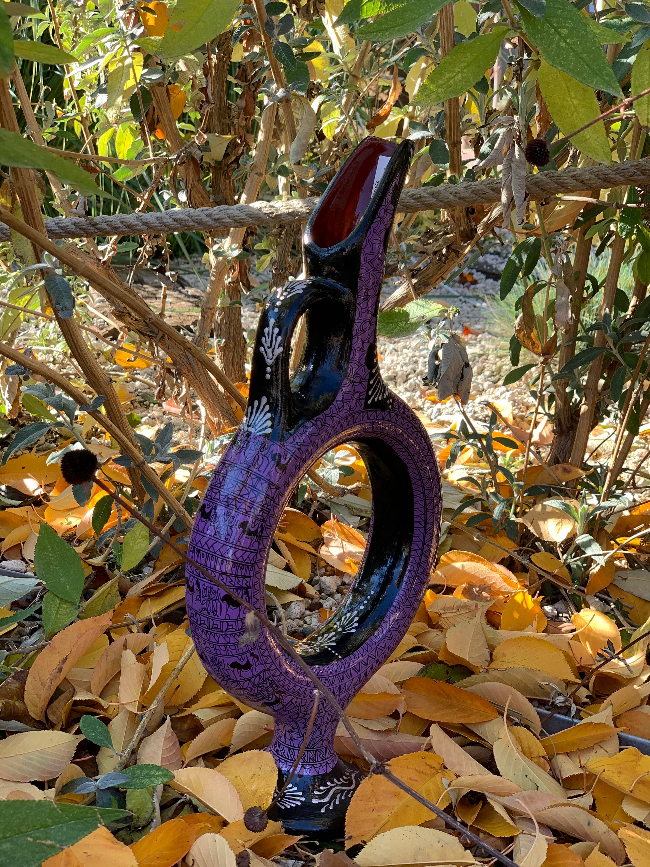 Traditional Wine Decanter, Ceramic Decanter, Handcrafted, Red Clay Wine ...