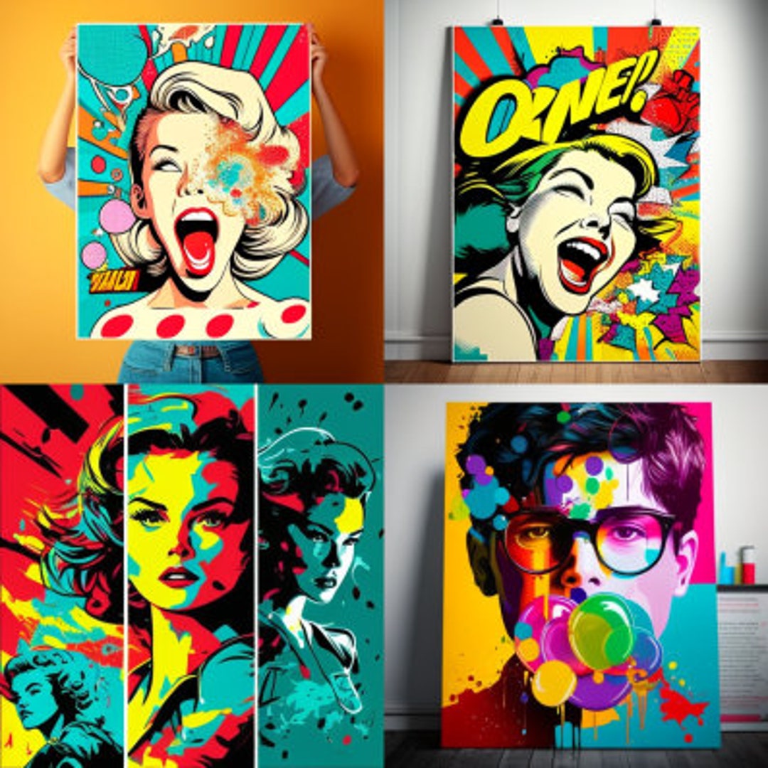 Pop Art, Portrait, Wall Art, Art, Painting, Pop Culture, Digital Art ...
