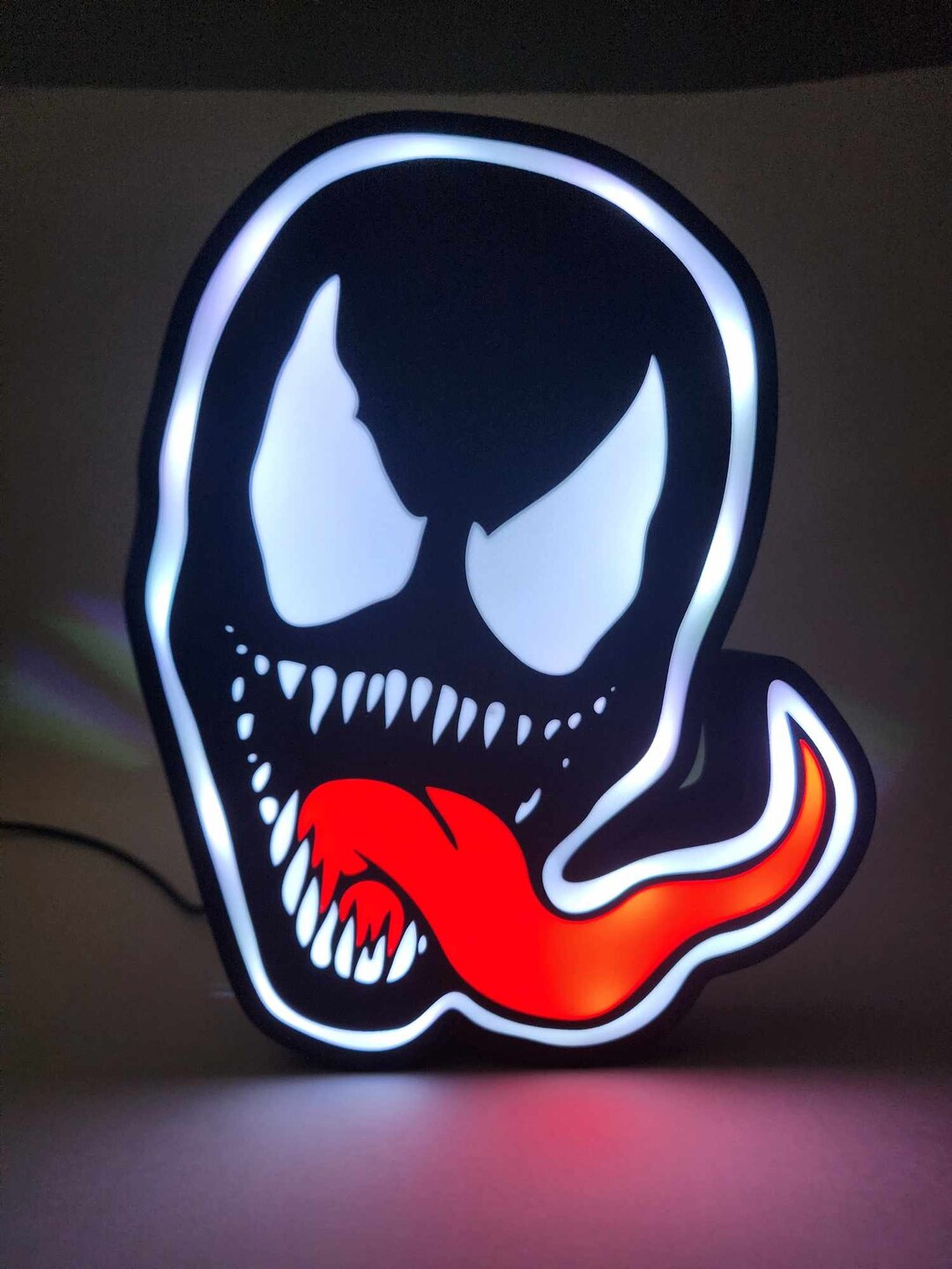 Venom Inspired Light Box, Nightlight, Desk Lamp, Sound Activated Lights ...