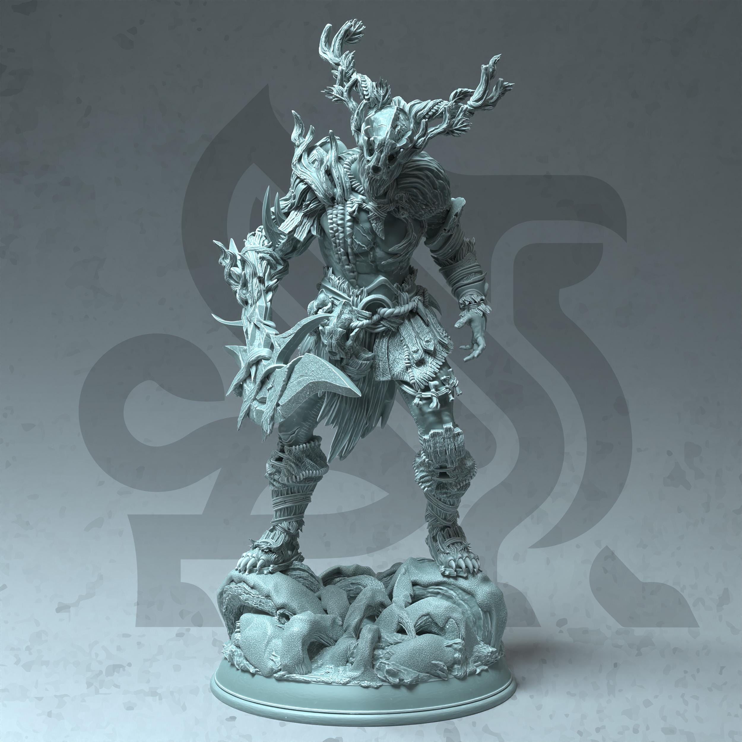 Infused Druidic Barbarian - Treneal | Feywalkers | DM Stash | Resin ...