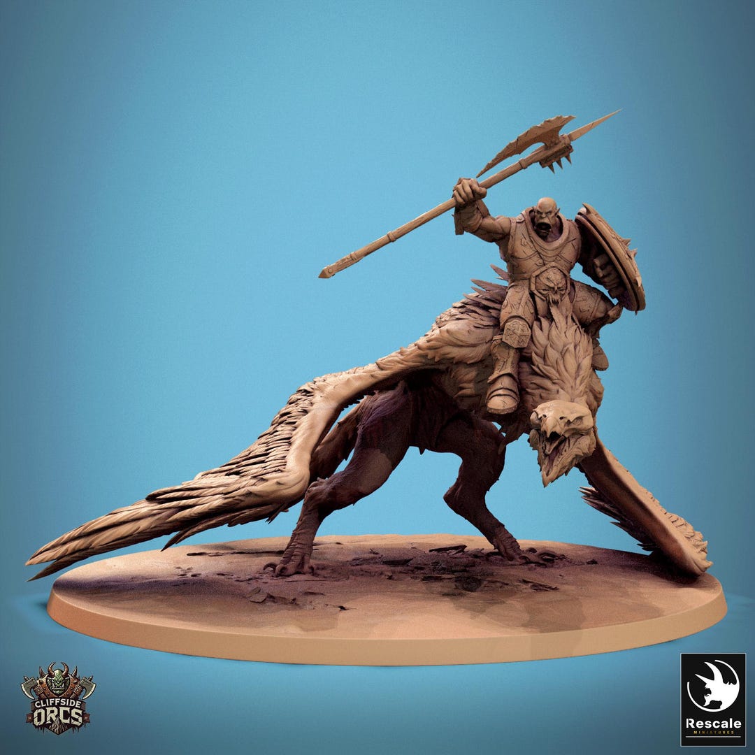 Giant Vulture - Rescale, Cliffside Orcs, Resin, Fantasy, RPG, Tabletop ...