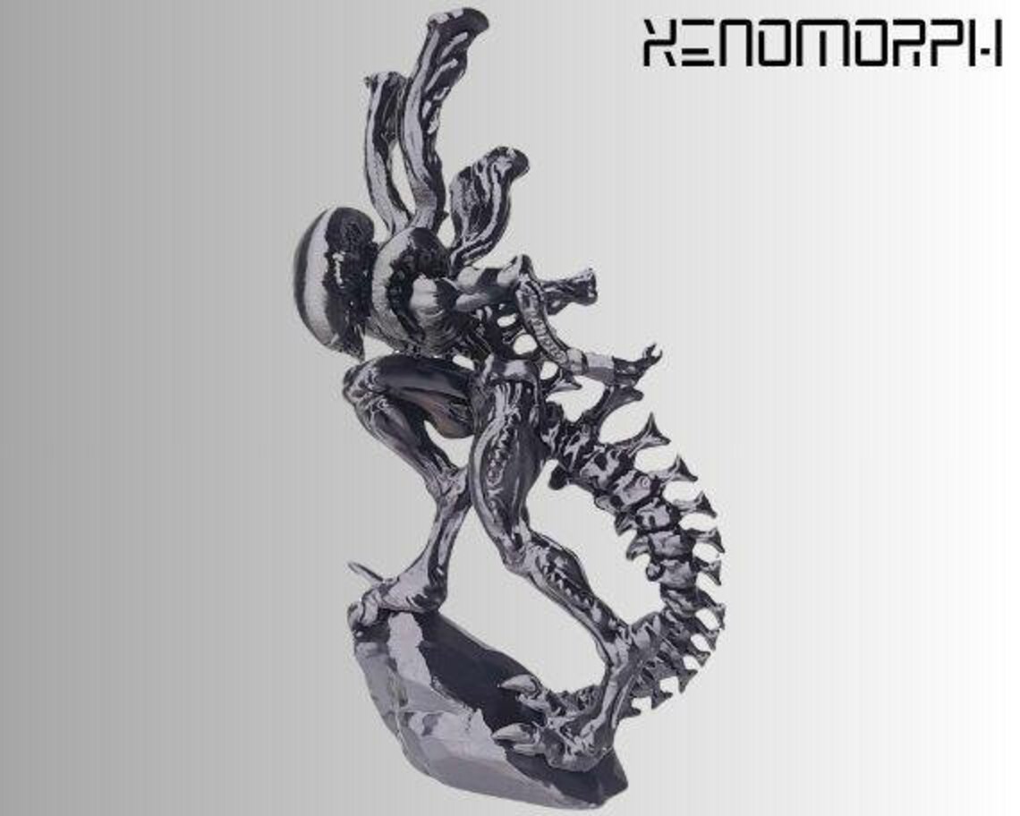 Alien Xenomorph Physical Print, 3D Printed Statue, Desk Display ...