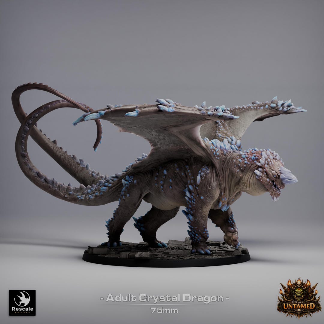 Crystal Dragon – Adult | Rescale | Wings of the Untamed | Resin ...