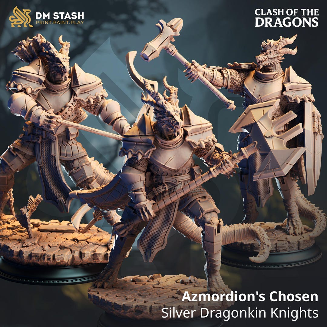 Azmordions Chosen - Silver Dragonkin Knights- Clash of the Dragons ...