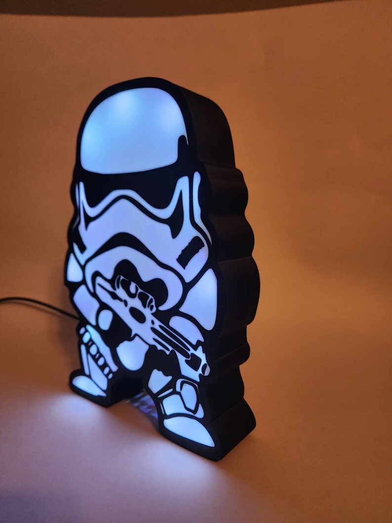 Star Wars Inspired Storm Trooper Light Box, Nightlight, Desk Lamp ...