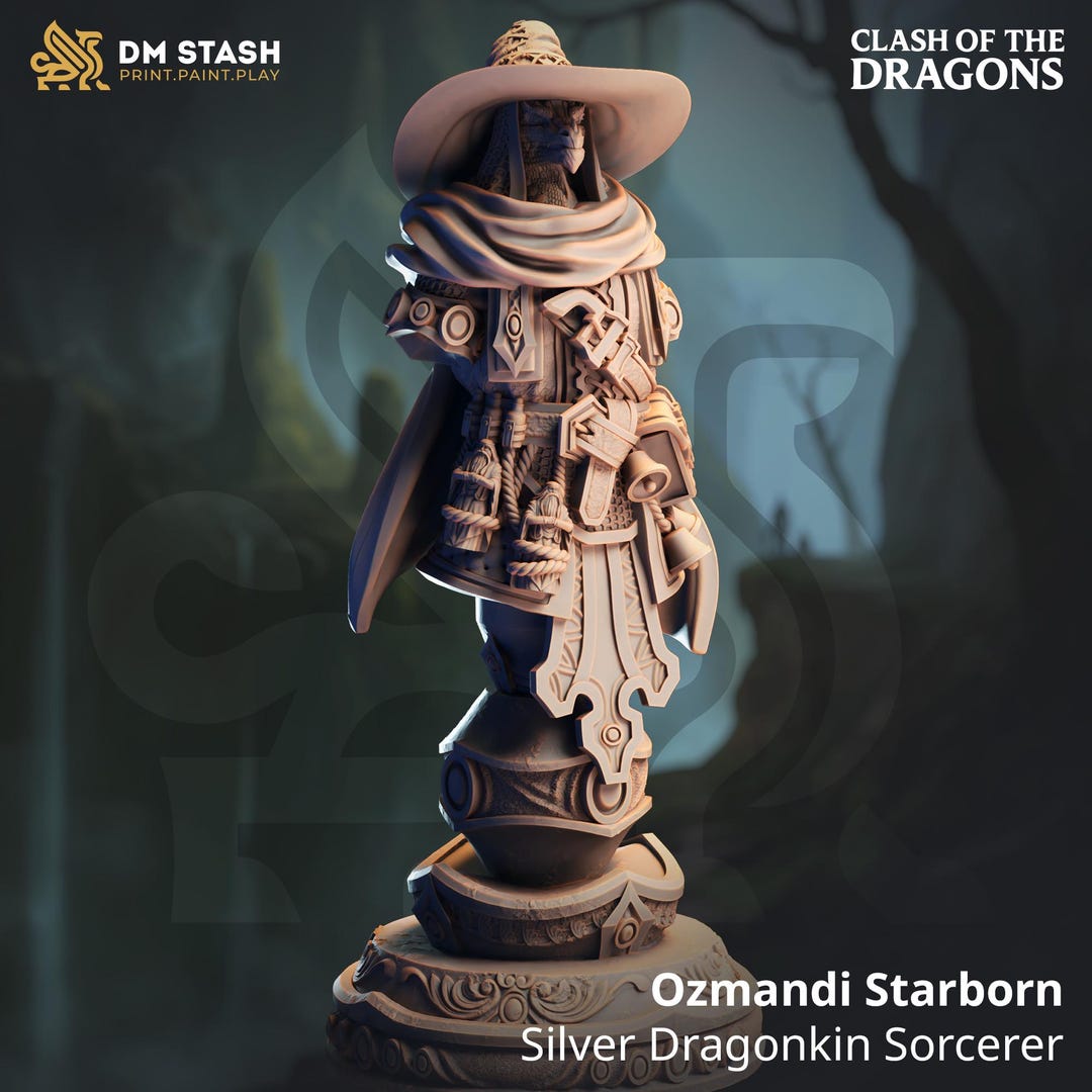 Ozmandi Starborn - Silver Dragonkin Sorcerer (BUST) Clash of the ...