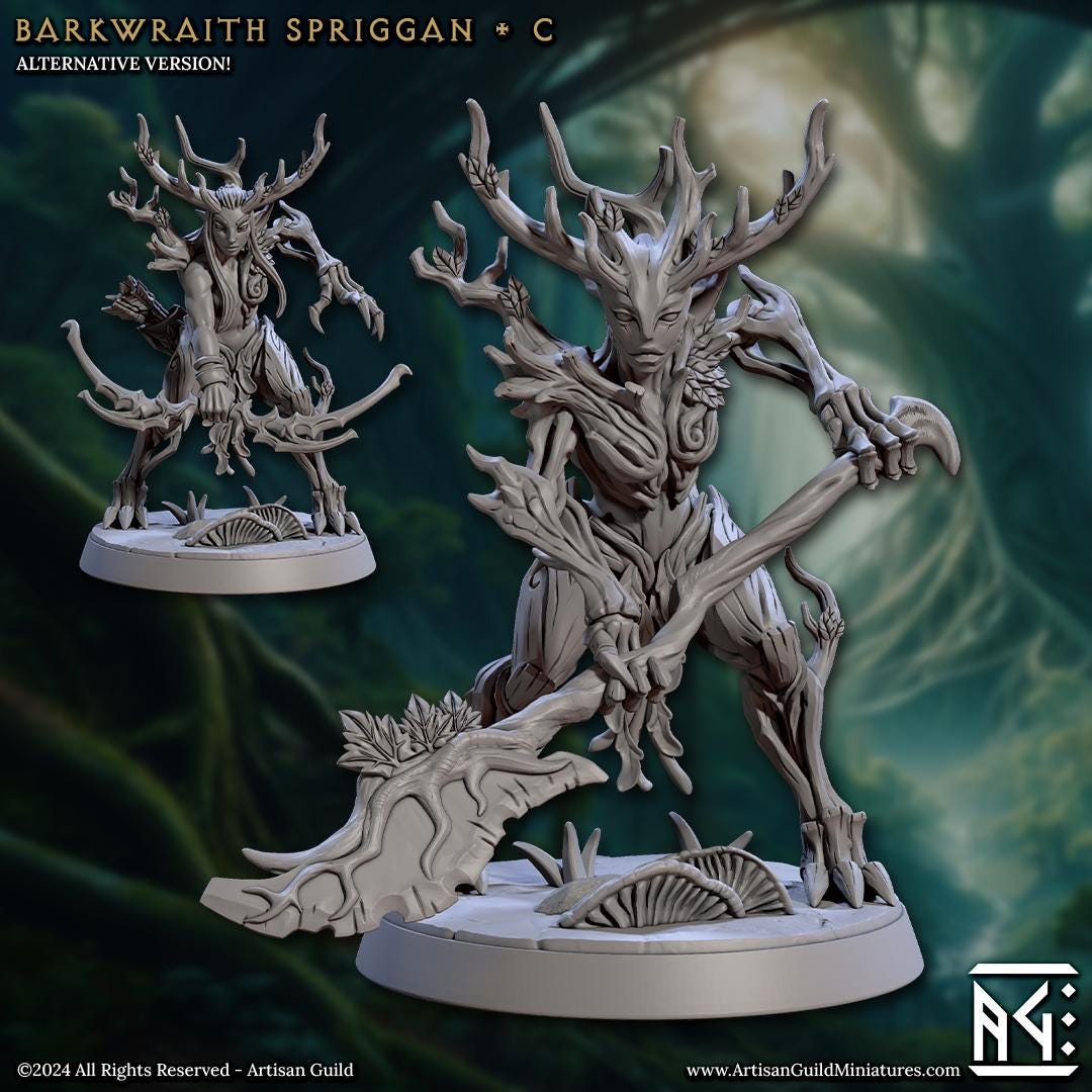 Barkwraith Spriggan C Artisan Guild, Resin, Fantasy, RPG, Tabletop ...