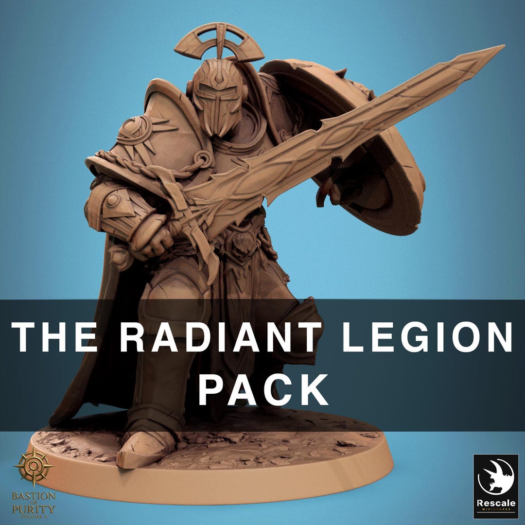 Pack the Radiant Legion | 10 Miniatures | Rescale | Bastion of Purity ...