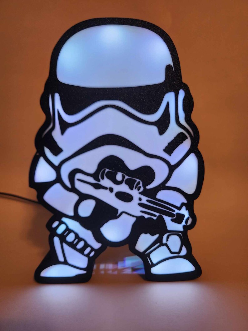 Star Wars Inspired Storm Trooper Light Box, Nightlight, Desk Lamp ...