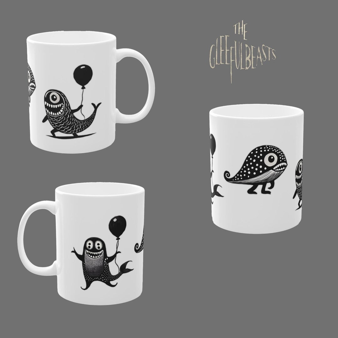 Cryptid Bog Creatures Mug, Quirky Whimsical Ceramic Mug, Unique Gift ...