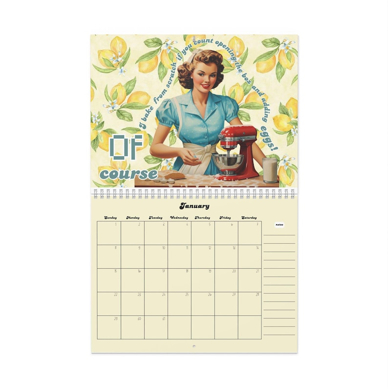 2026 Betty Crocker, but Make It Chaotic Wall Calendar, Sarcastic ...