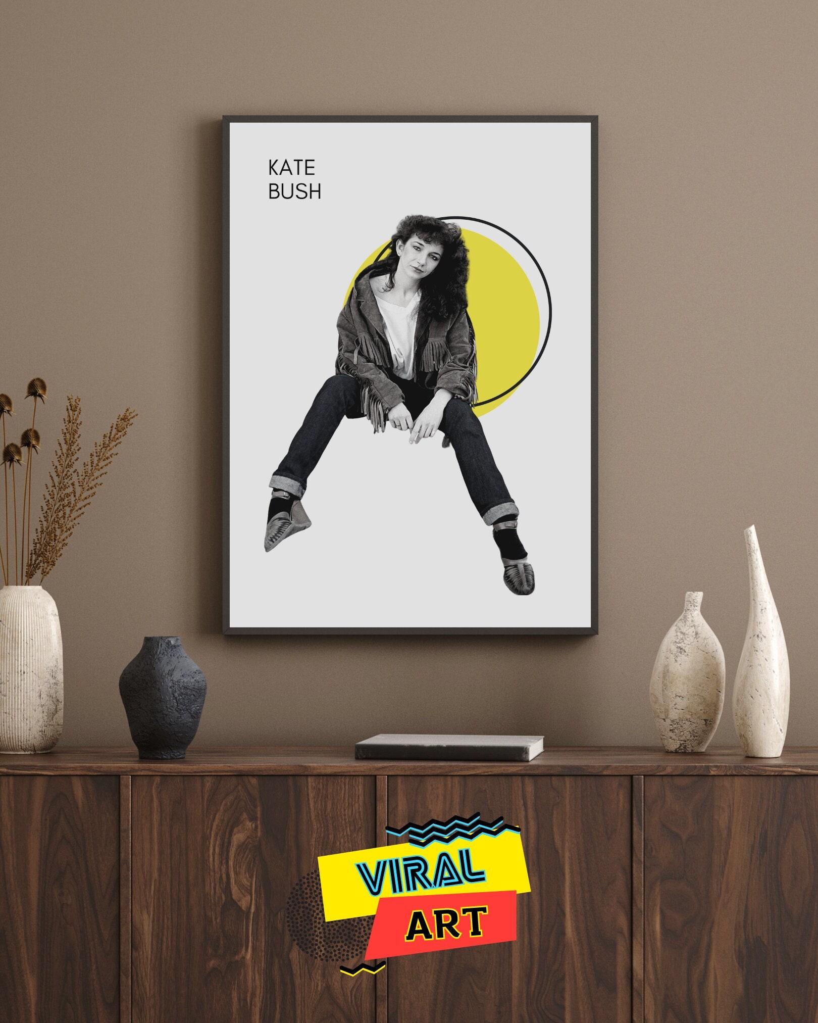 Kate Bush Printable Wall Art, 80's Pop Icon Digital Wall Art Download ...