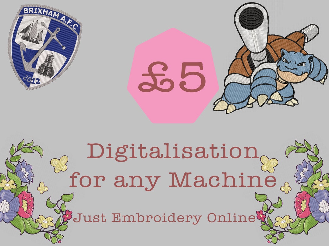 Custom Embroidery Digitise, Embroidery Digitise, Custom Digitise, DST ...