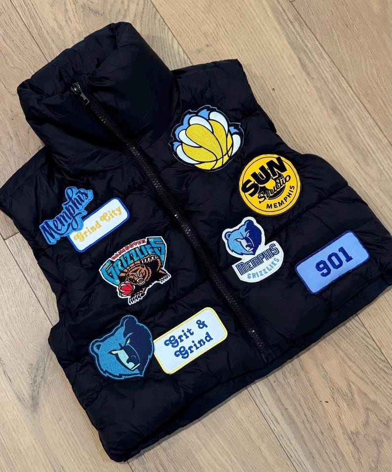 Custom Patch Puffer Vest - Etsy