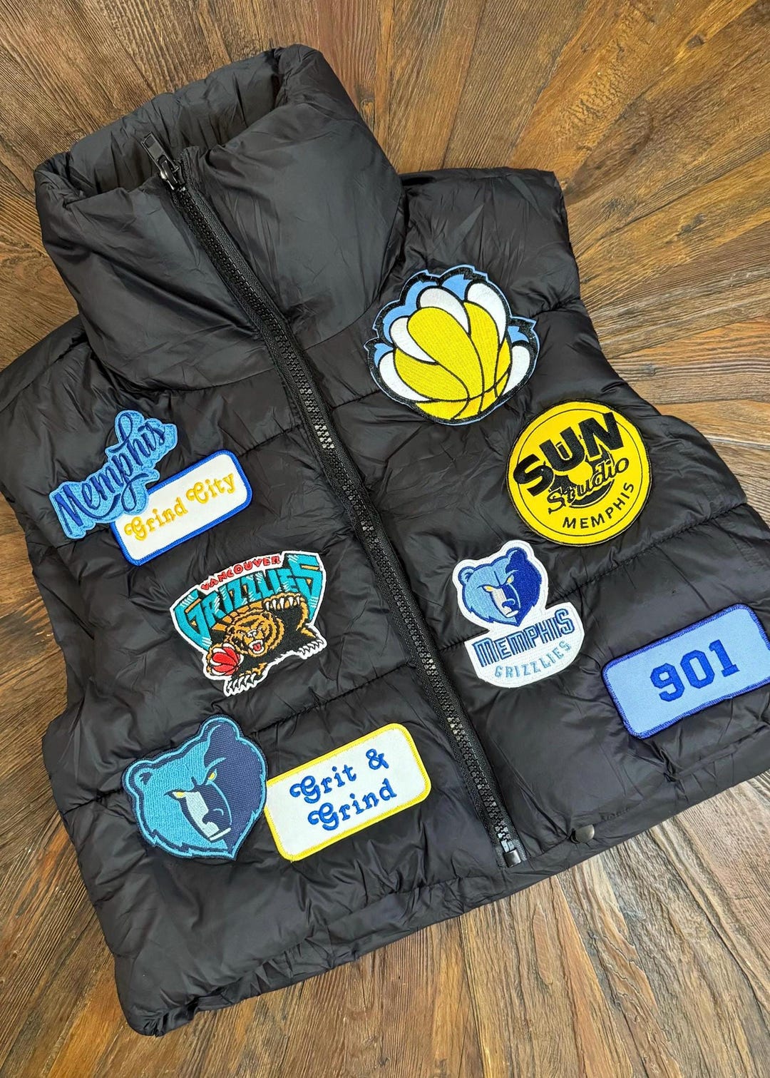 Custom Patch Puffer Vest - Etsy
