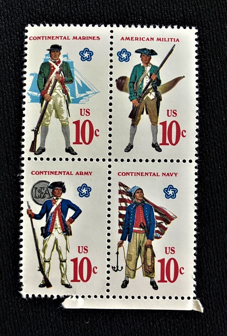 Vintage 1975 US Military Postage Stamps. Set of 4 Mint - Etsy