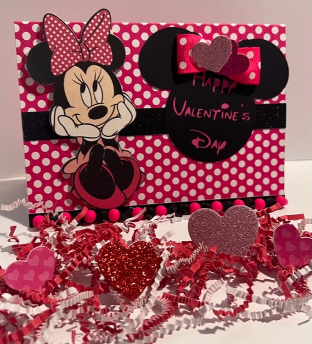 Elegant Luxury Handcrafted Deluxe Minnie Mouse Valentine With Decorated ...