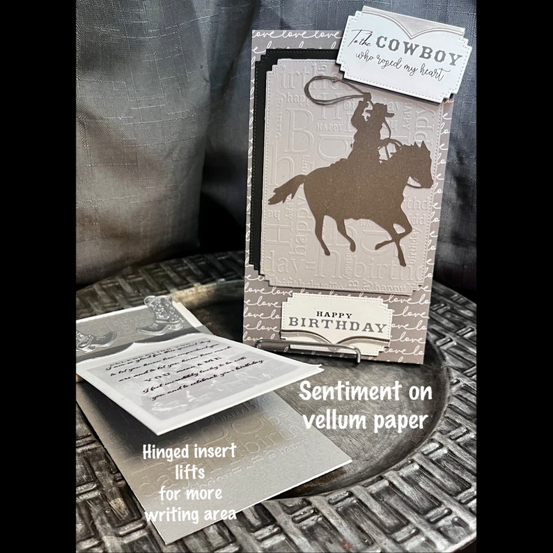 Western Cowboy Birthday Card Handmade - Etsy