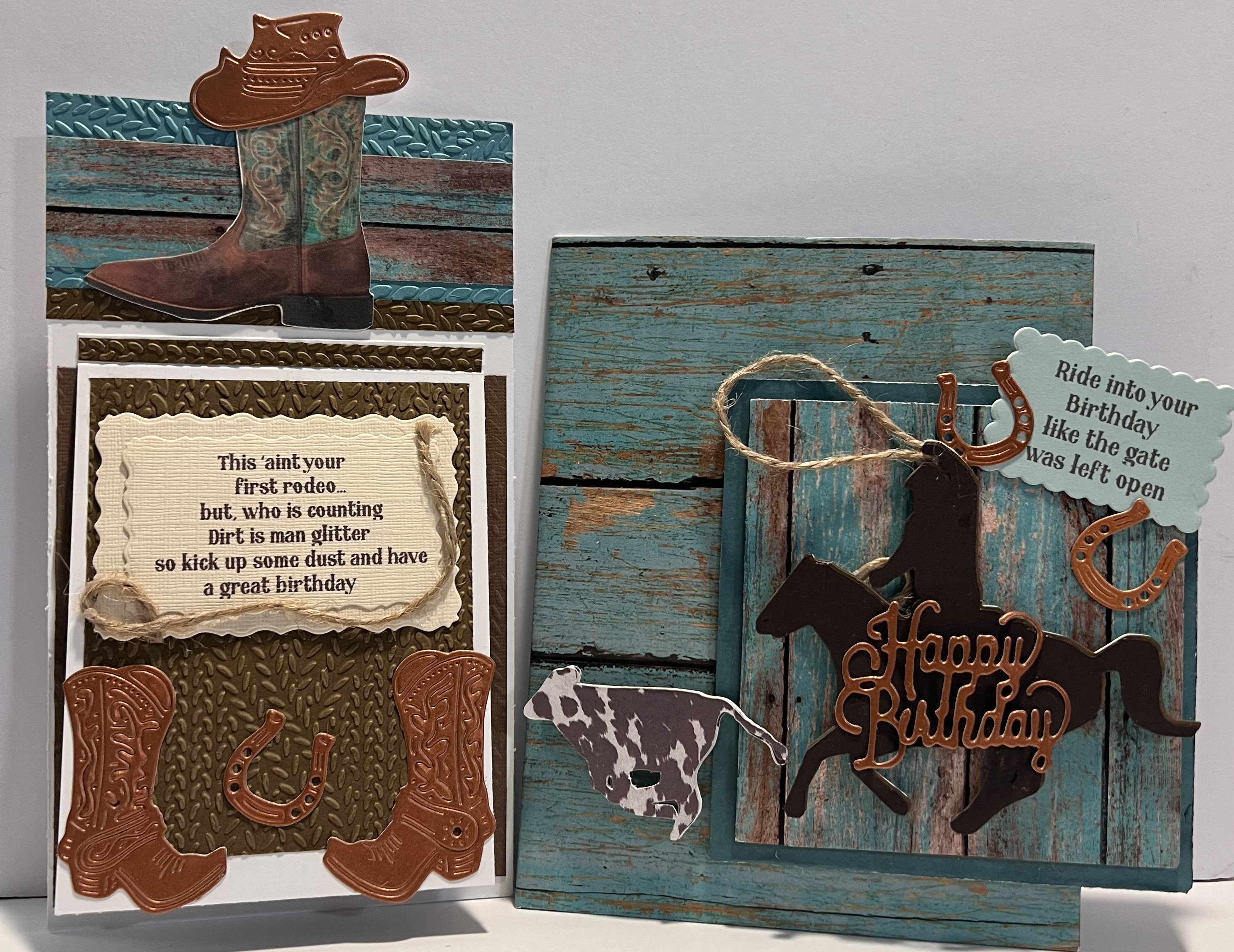 Cowboy Rodeo Birthday Card - Etsy