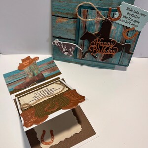 Cowboy Rodeo Birthday Card - Etsy