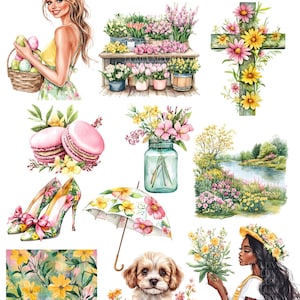 2025 March Digital Stickers| Tropical Spring| Goodnotes Precropped ...