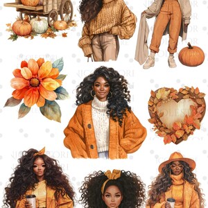 Digital Stickers| Autumn Fashion Girls| Precropped Goodnotes ...