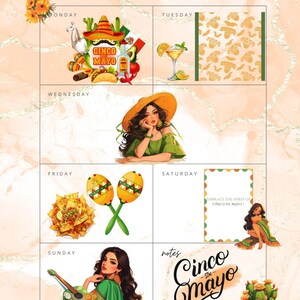 Cinco De Mayo Digital Stickers | Daily Digital Stickers|precropped ...