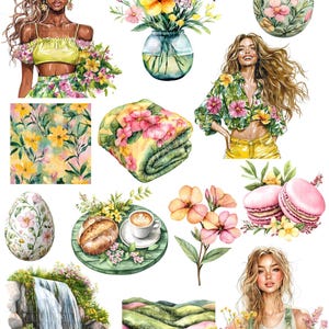 2025 March Digital Stickers| Tropical Spring| Goodnotes Precropped ...
