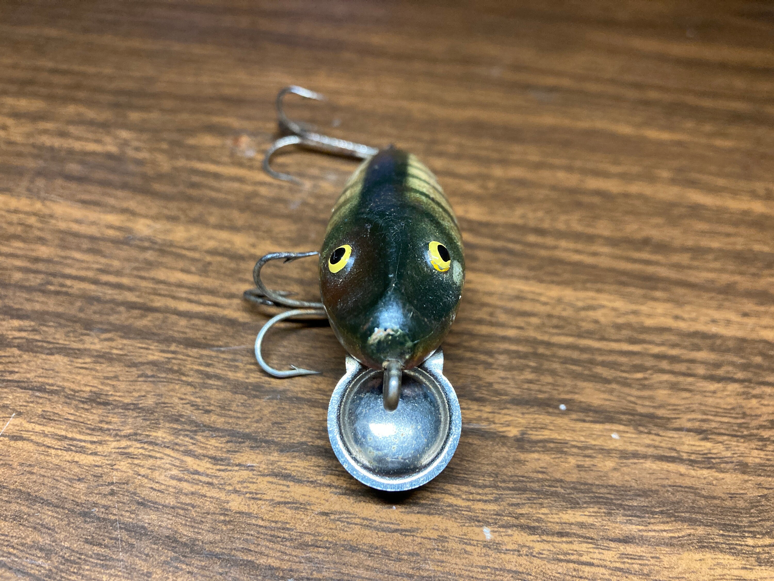 Vintage Wooden Paw Paw / HI? Fishing Lure in Great Color Perch Pattern ...