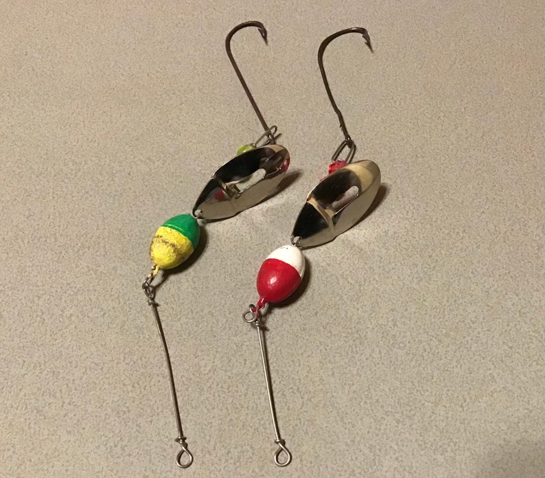 Rare Vintage Walleye Fishing Lures. Old June Bug Spinner Baits With ...