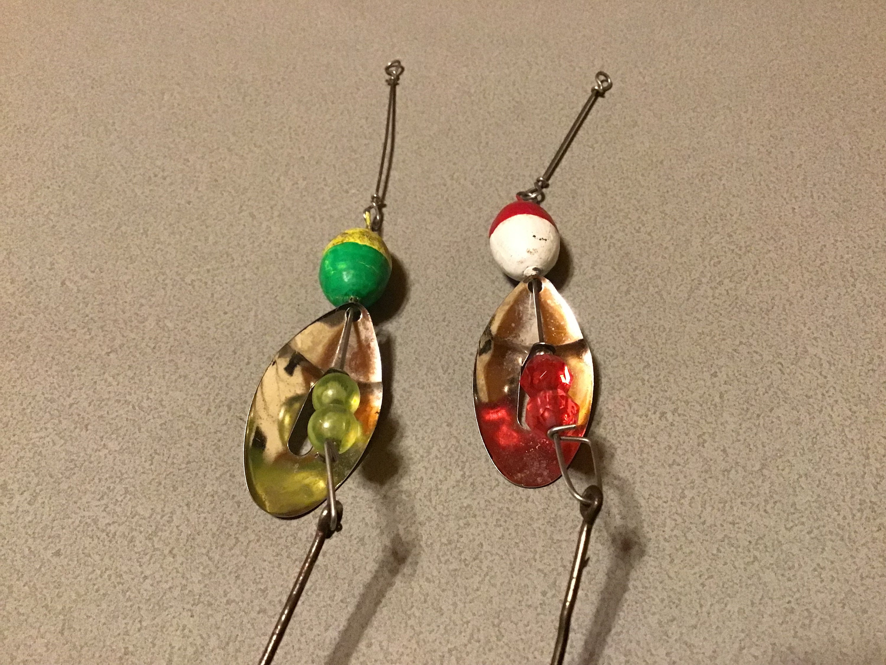 Rare Vintage Walleye Fishing Lures. Old June Bug Spinner Baits With ...