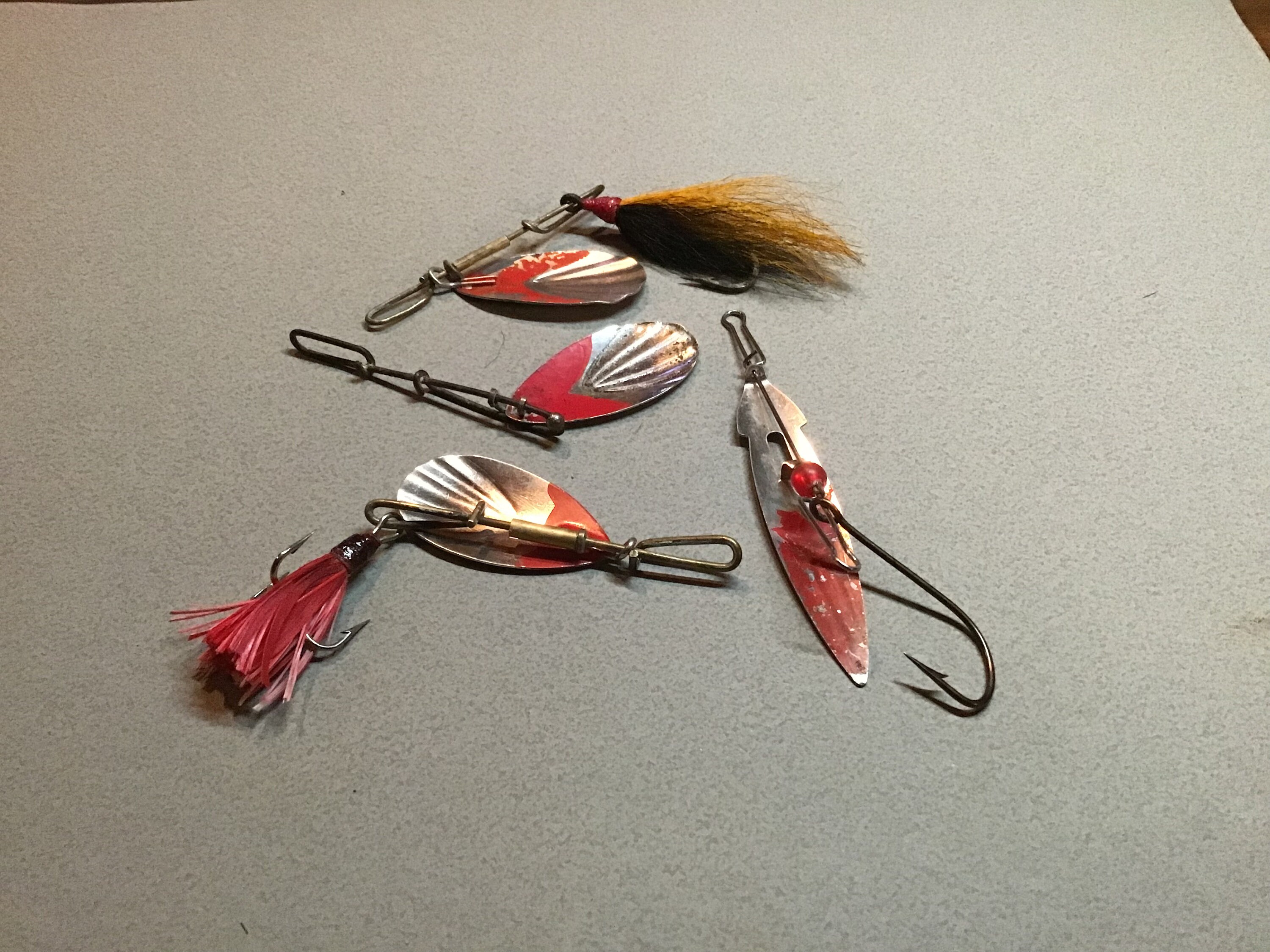 Old Collectible Fishing Lures. Nice Vintage Spinner Baits With Great ...