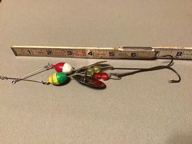 Rare Vintage Walleye Fishing Lures. Old June Bug Spinner Baits With ...