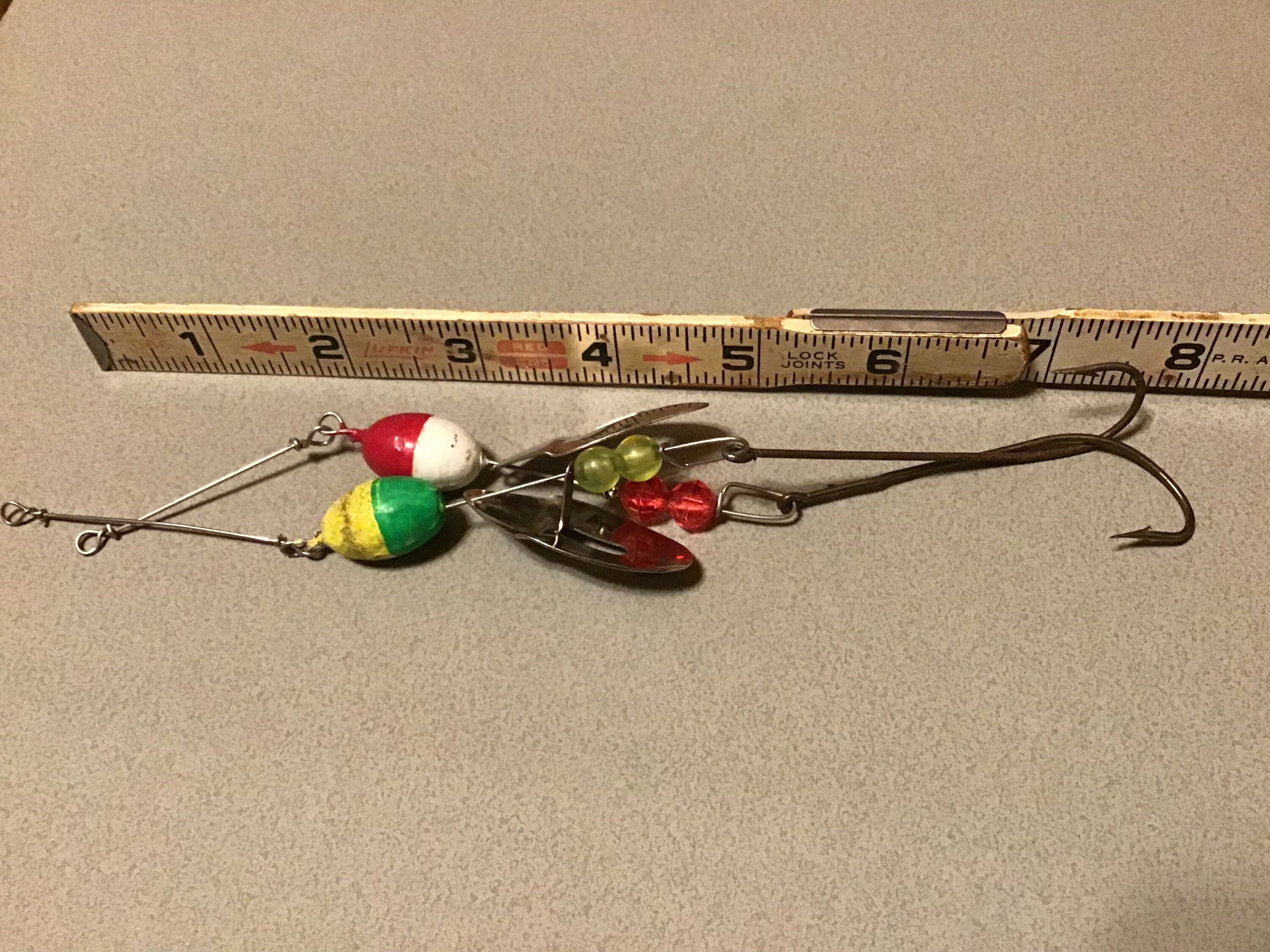 Rare Vintage Walleye Fishing Lures. Old June Bug Spinner Baits With ...