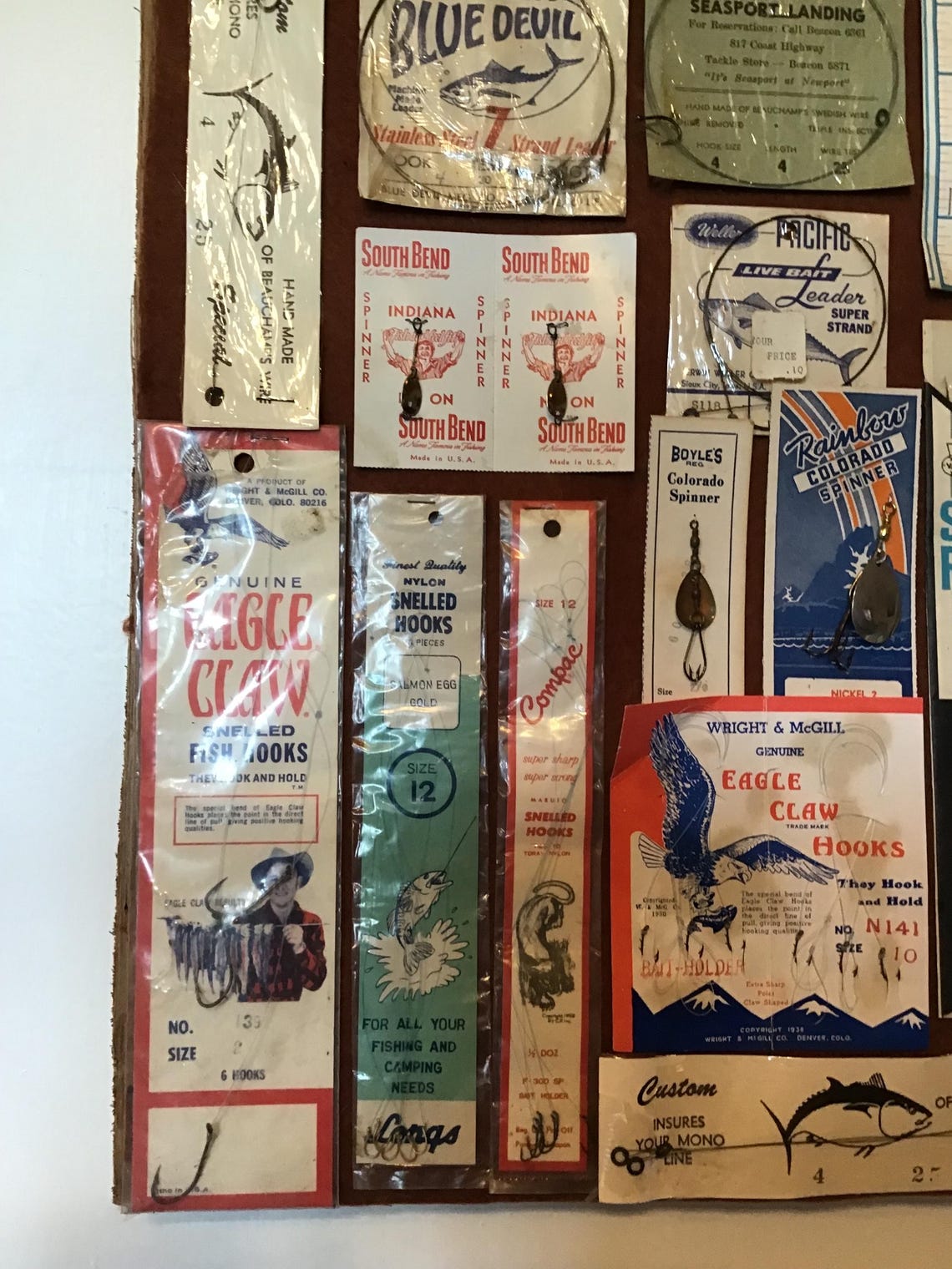 Vintage Fishing Lures and Tackle Display Gift. Old Rare Collectible ...