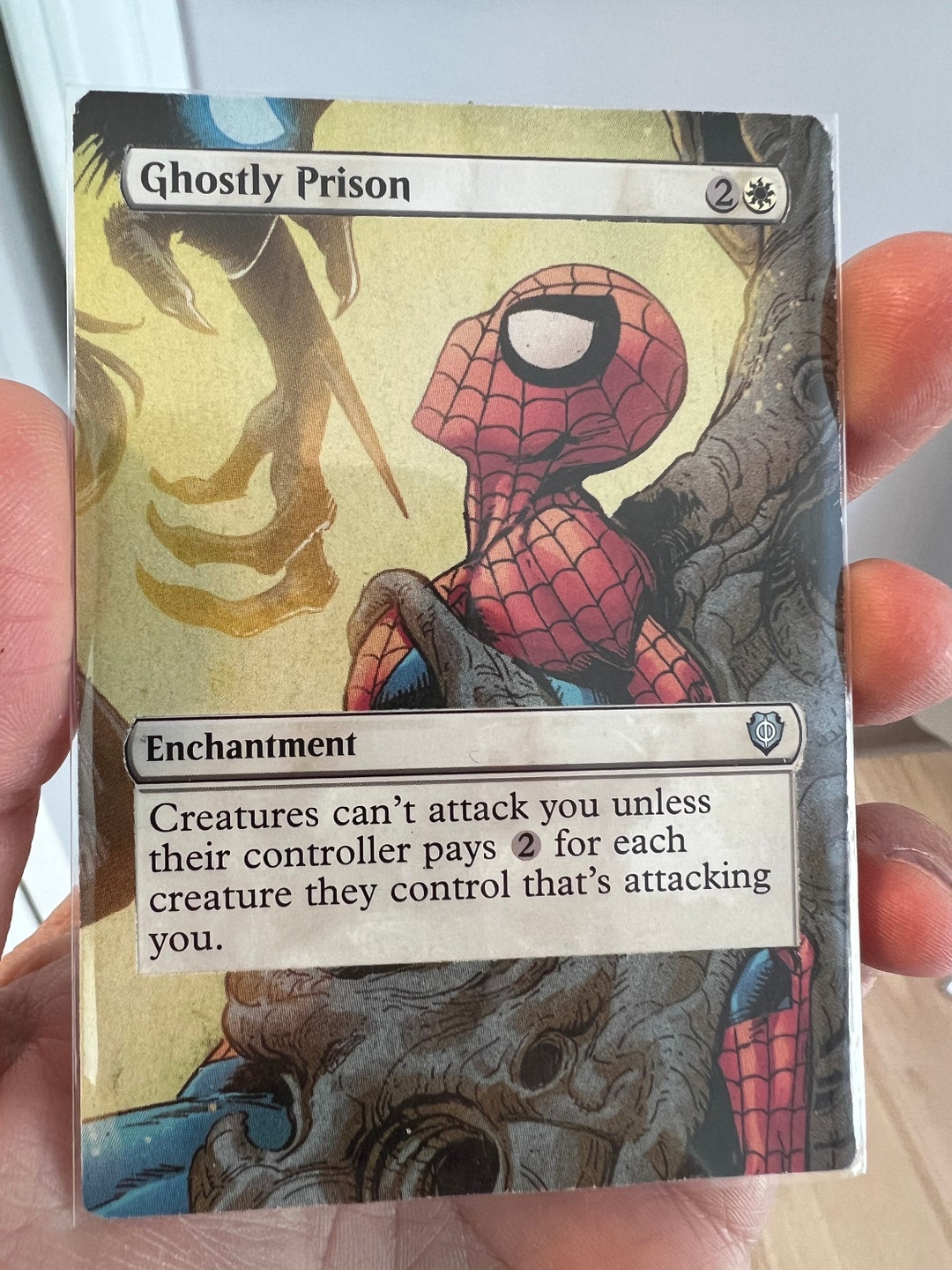 Ghostly Spider-man Prison MTG Comic Peel Alter - Etsy