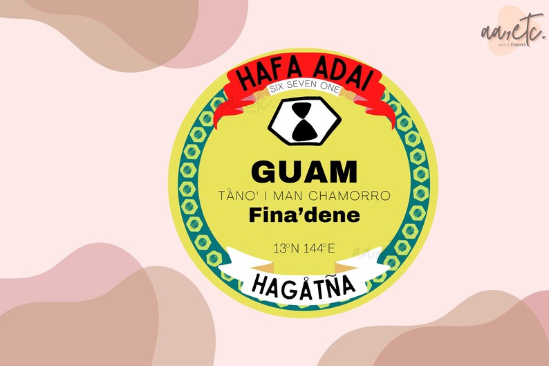 Guam Finadene Kikkoman Logo Sticker Hafa Adai Guam Vinyl - Etsy