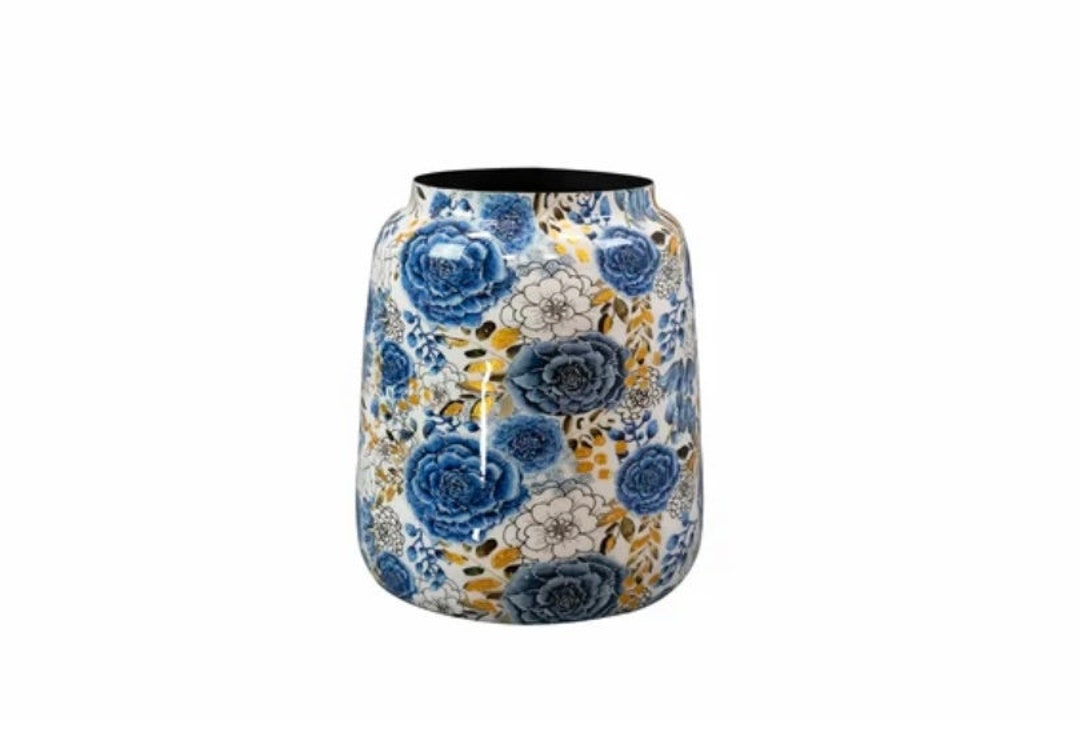 Ter Steege Flowerpot Decorative Vase Metal Dutch Blue D 21 Cm H 24cm - Etsy