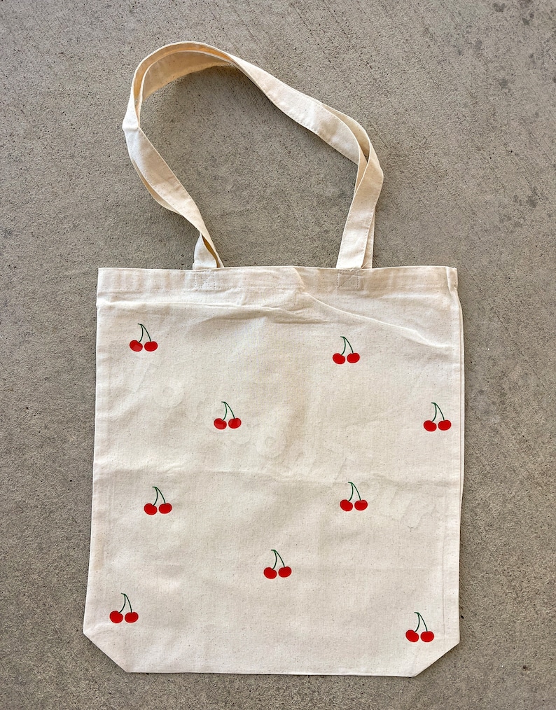 Cherry Tote Bag - Etsy
