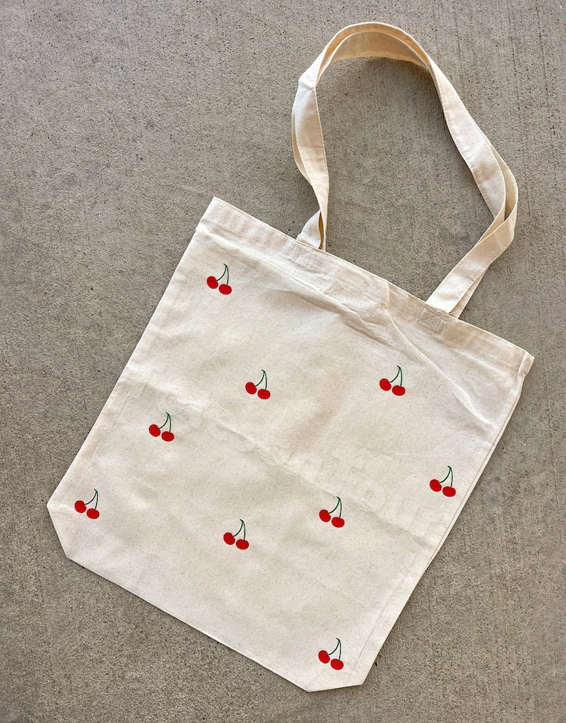 Cherry Tote Bag - Etsy