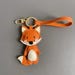 Leather Fox Charm, Leather Bag Charms,handmade Fox Bag Charm, Leather ...